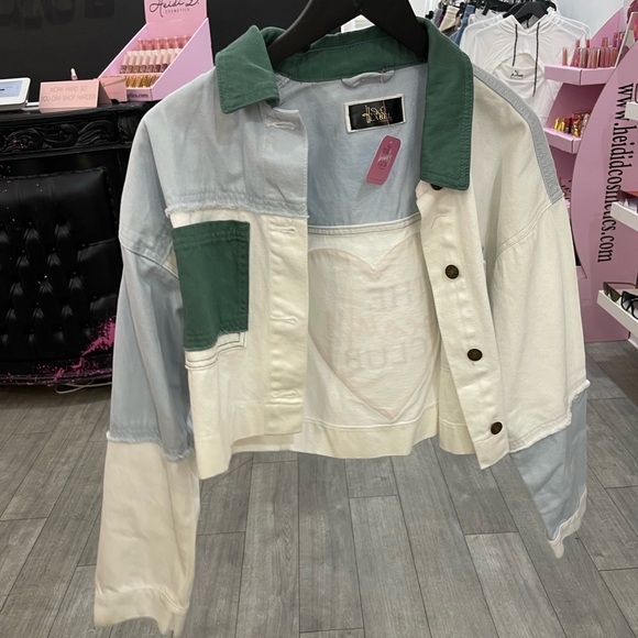 Jackets & Coats | Denim Color Block Jacket | Poshmark